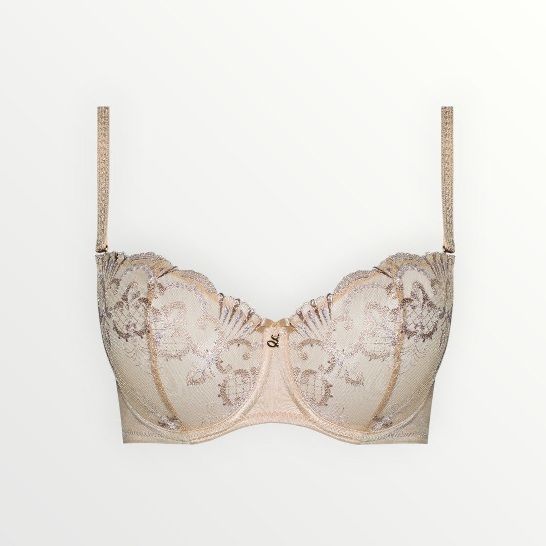 Perla Half Cup Bra | Gold – The Perky Lady®